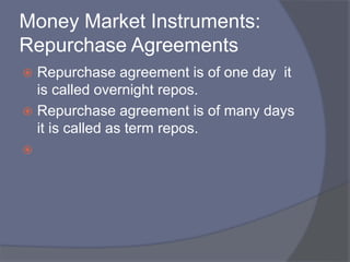 Money Markets | PPTX