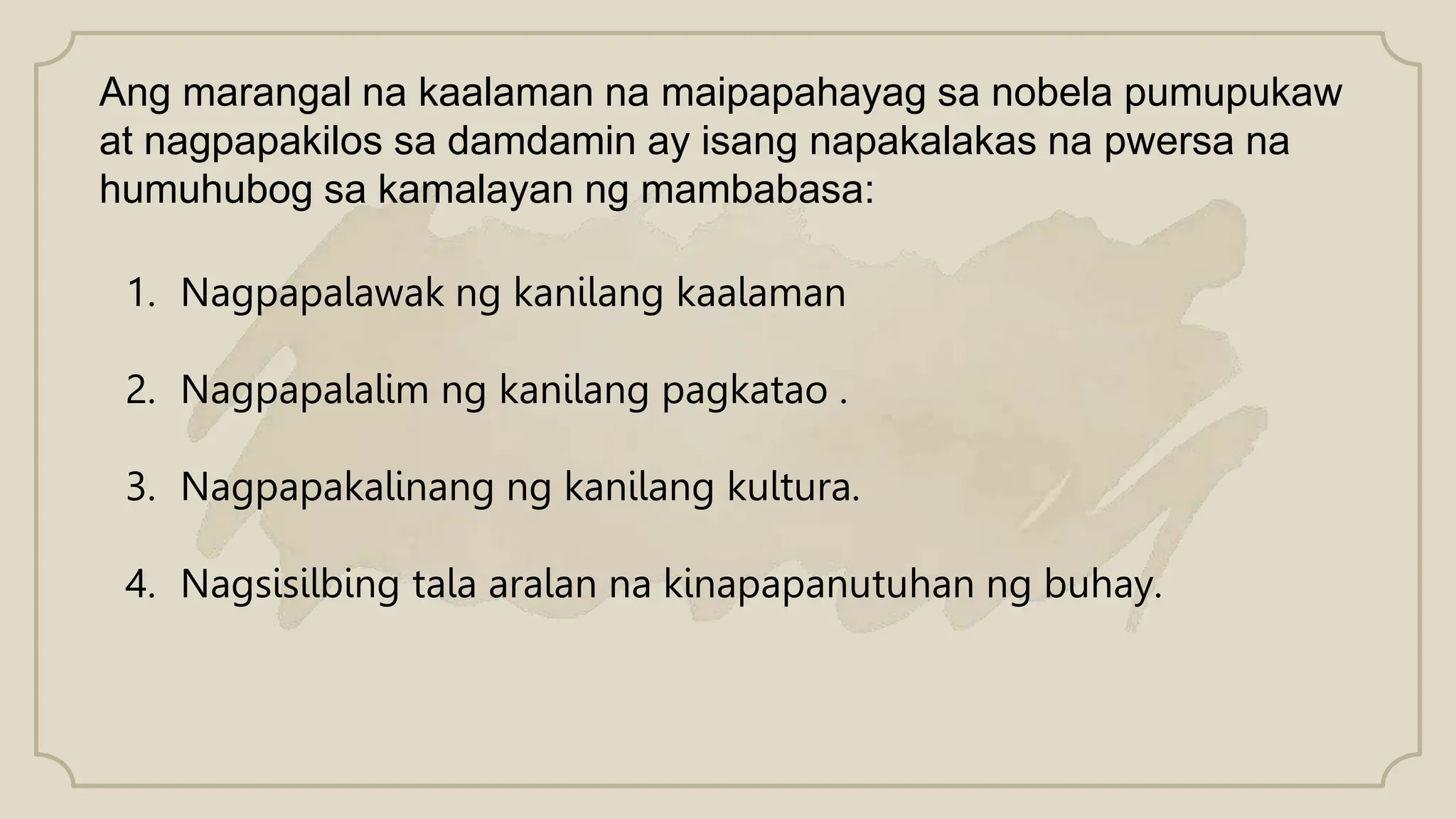 KASAYSAYAN NG NOBELA/KATUTURAN NG NOBELA | PPTX