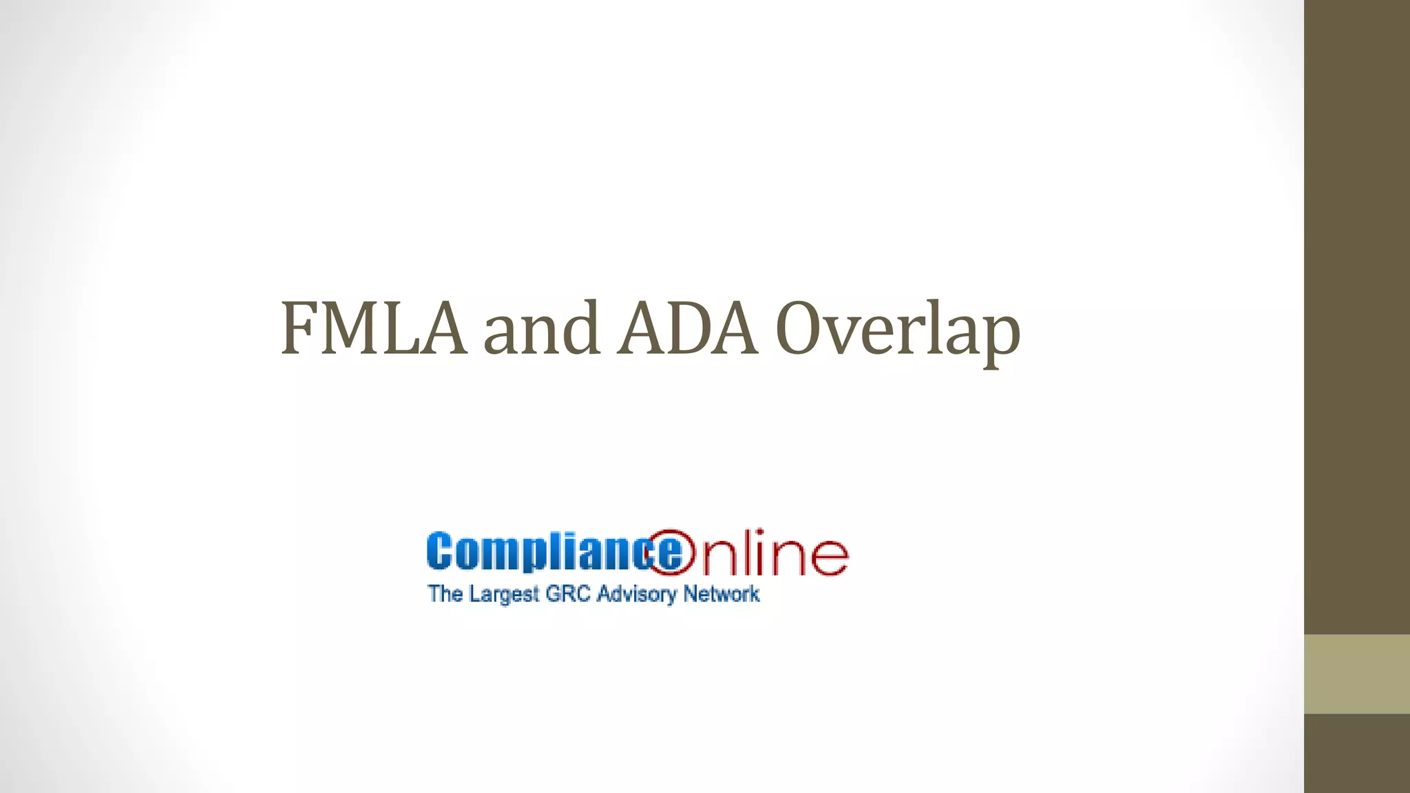 Fmla ada overlap | PPT