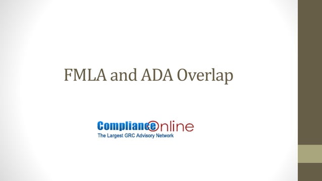 Fmla ada overlap | PPT