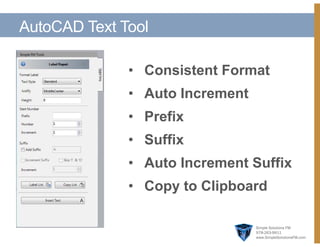 fmLABEL AutoCAD Text Insertion Tool | PPT
