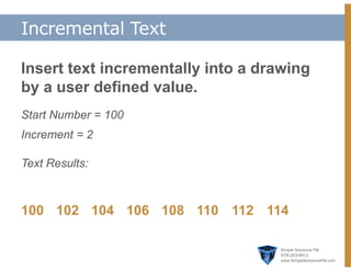 fmLABEL AutoCAD Text Insertion Tool | PPT