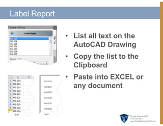 fmLABEL AutoCAD Text Insertion Tool | PPT