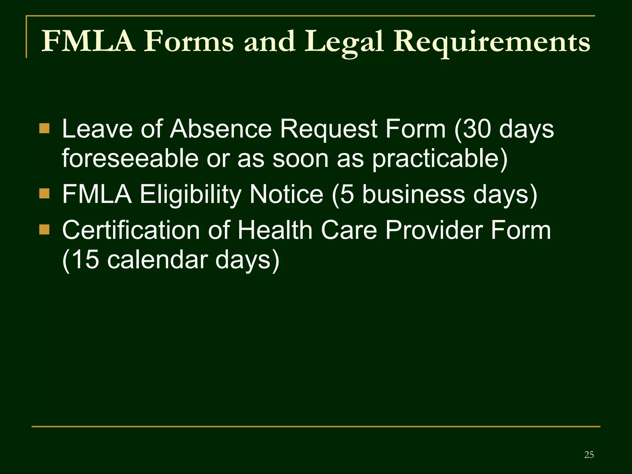 Fmla Employee Training V.4 Revised 02 11 09 | PPT