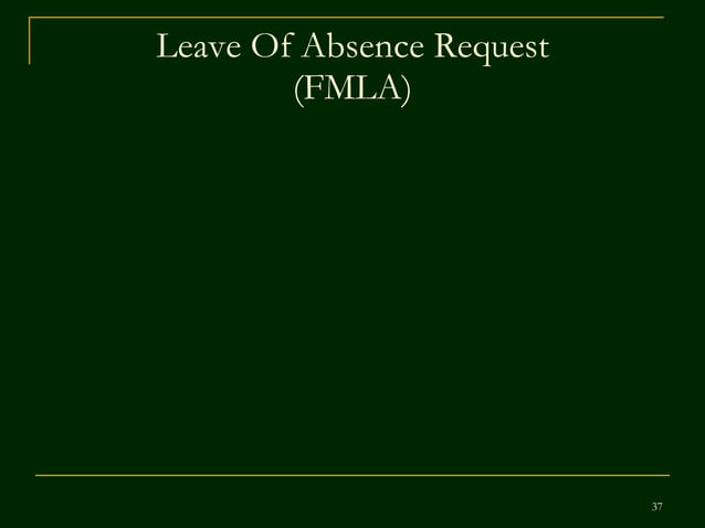 Fmla Employee Training V.4 Revised 02 11 09 | PPT