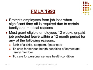Family and Medical Leave Act (FMLA) | PPSX