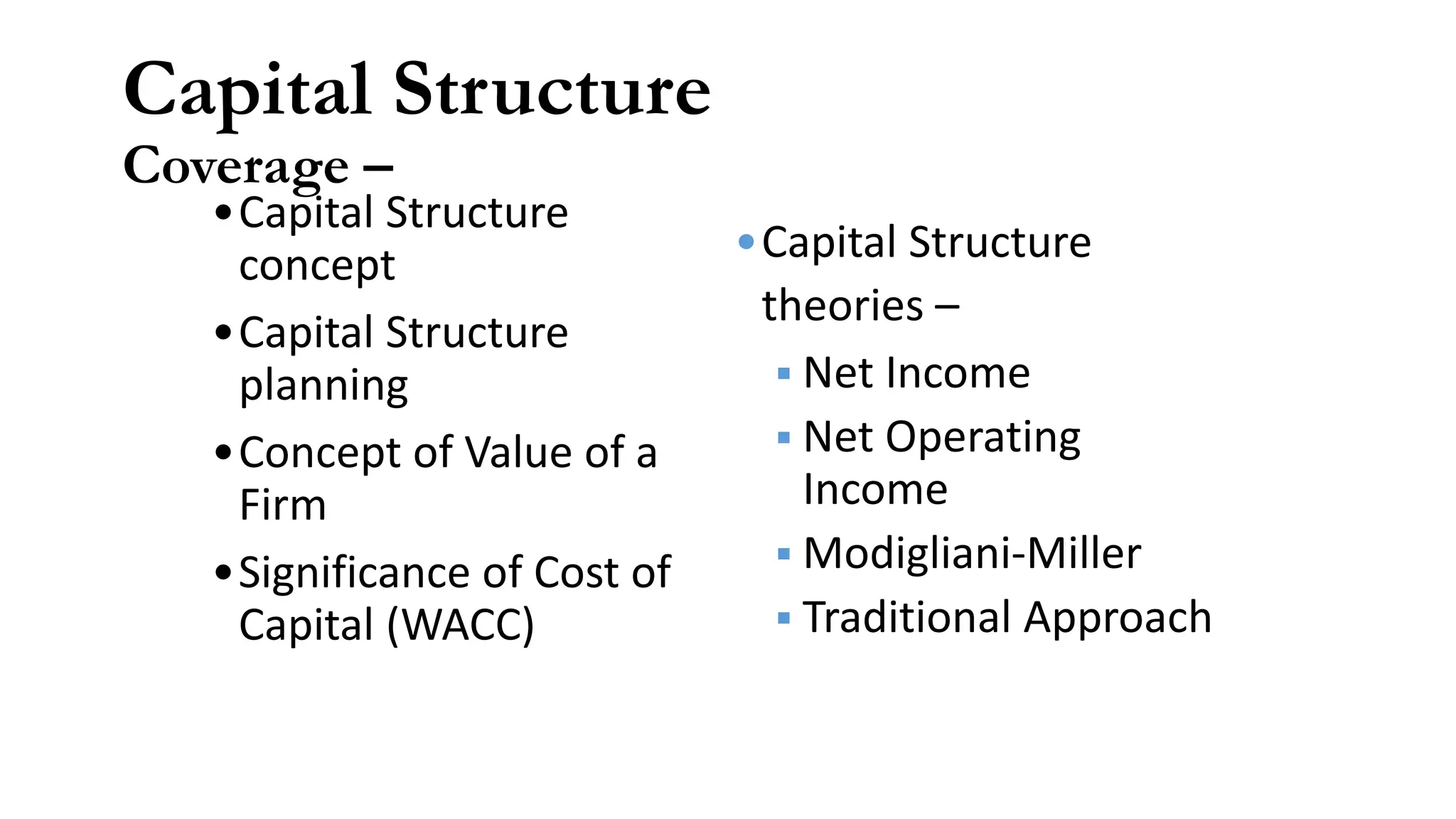 Financial Management Lecture 9 NUML Capital Structure | PPT