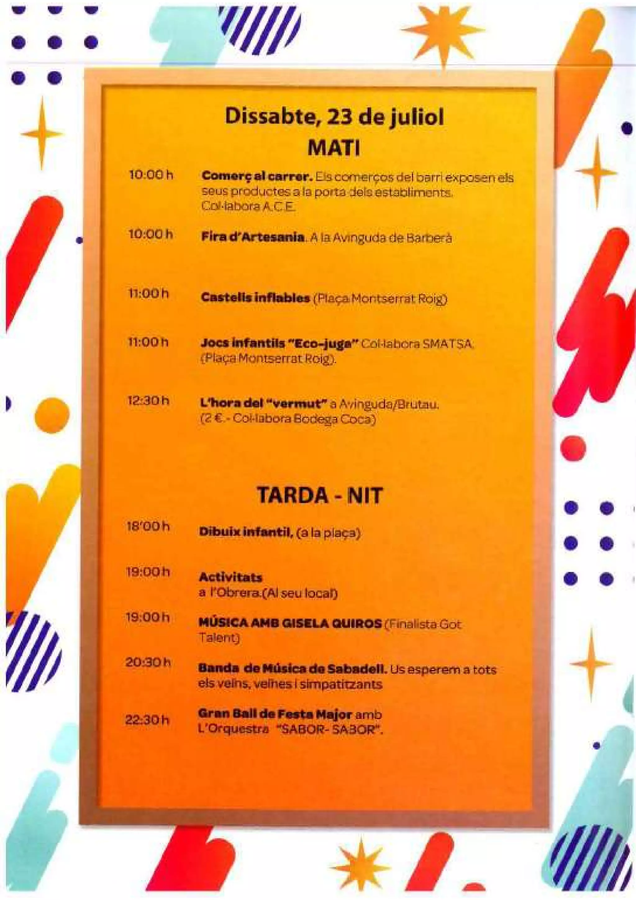 Festa Major l'Eixample 2022 | PDF