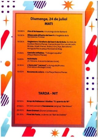 Festa Major l'Eixample 2022 | PDF