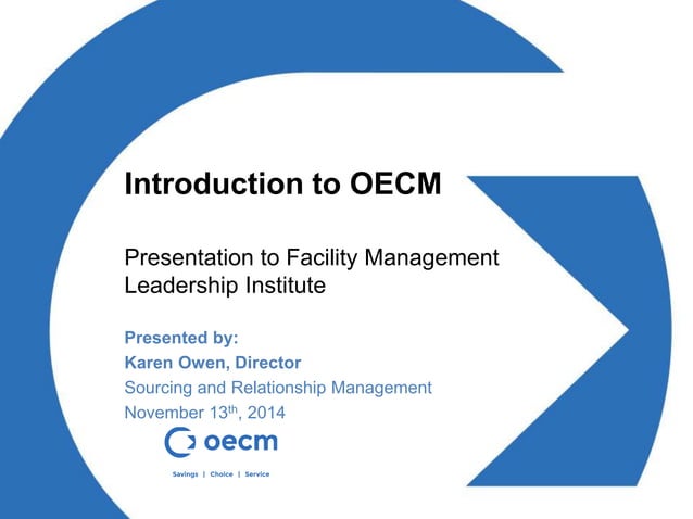 Fmli presentation nov13 oecm | PPTX