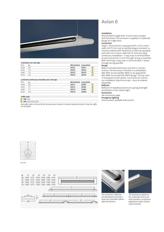 FAGERHULT | AVION : new forms of office lighting | PDF