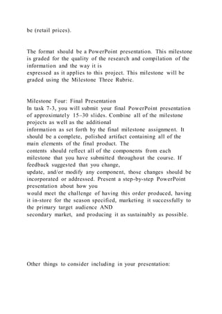 FMM 325 Final Project Guidelines and Grading Guide Ov | DOCX