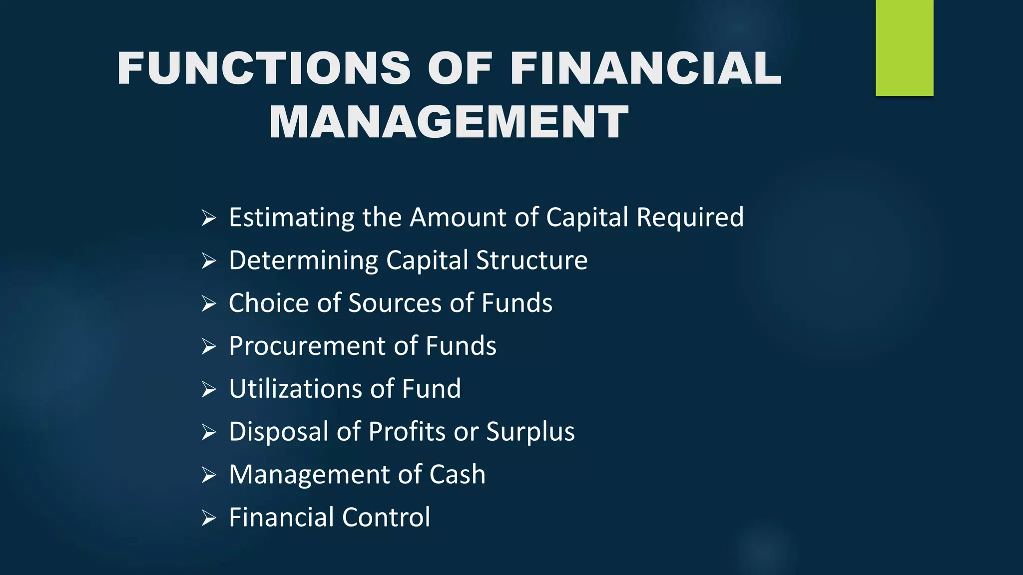 INTRODUCTION TO FINANCIAL MANAGEMENT | PPTX