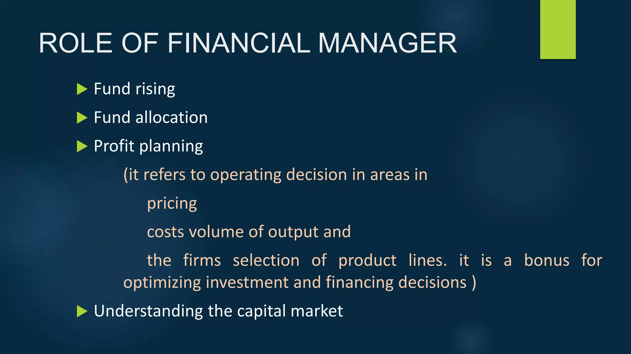 INTRODUCTION TO FINANCIAL MANAGEMENT | PPTX