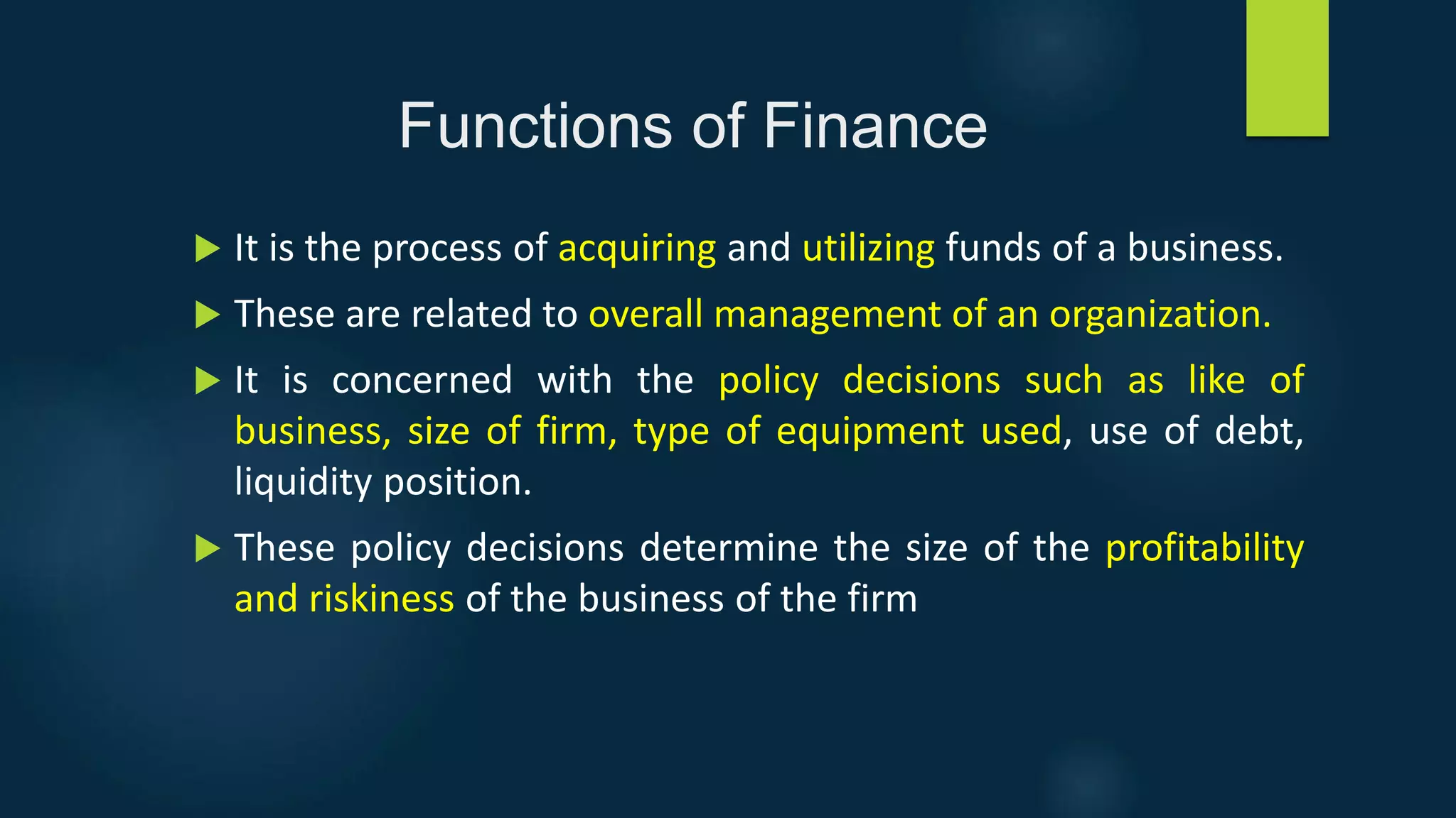 INTRODUCTION TO FINANCIAL MANAGEMENT | PPTX