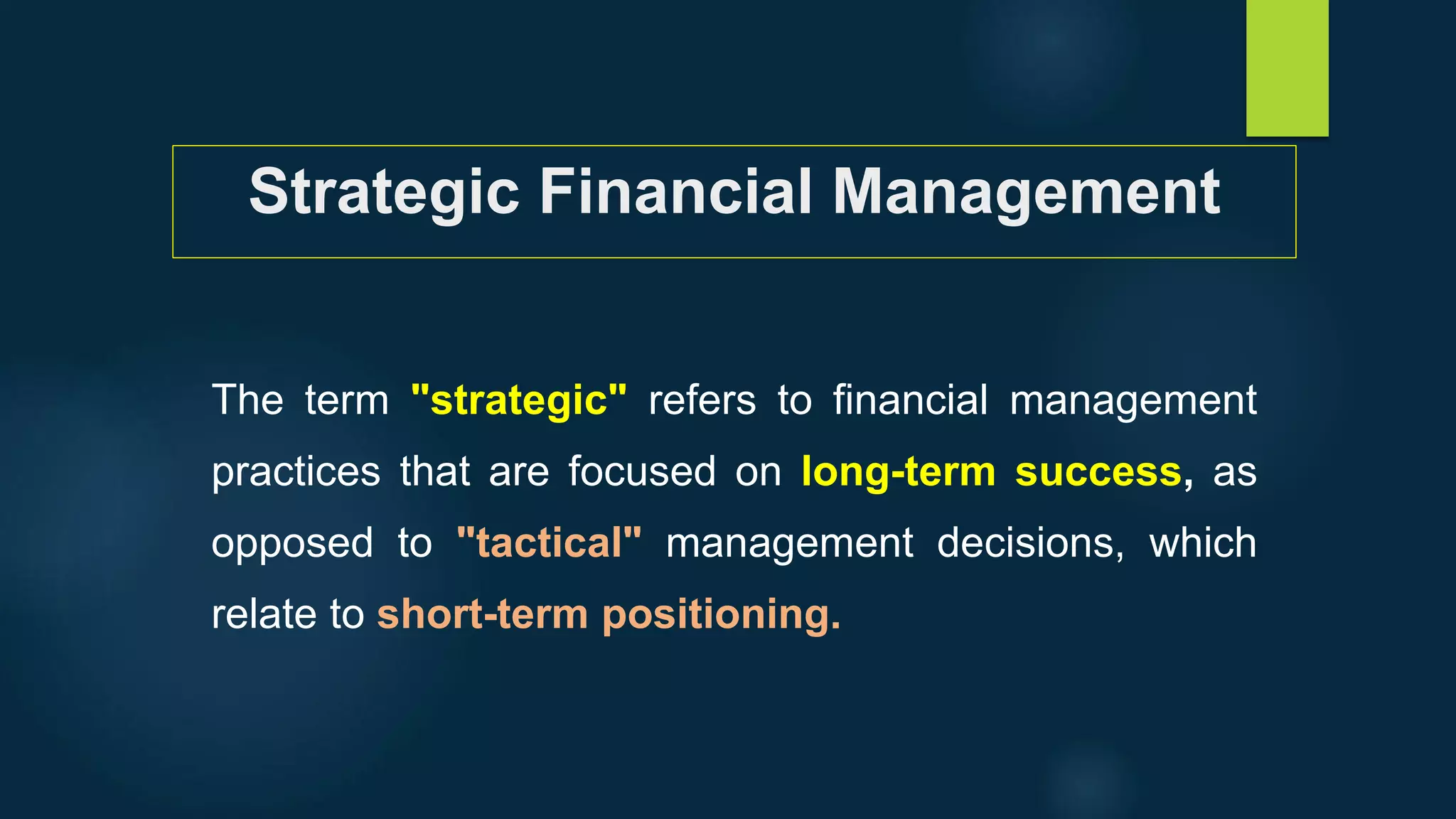 INTRODUCTION TO FINANCIAL MANAGEMENT | PPTX