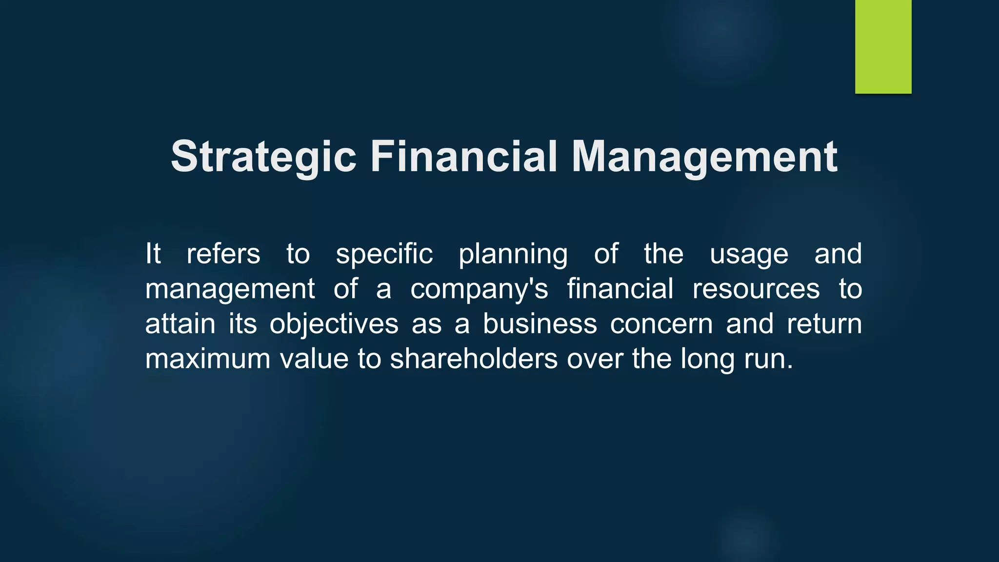 INTRODUCTION TO FINANCIAL MANAGEMENT | PPTX