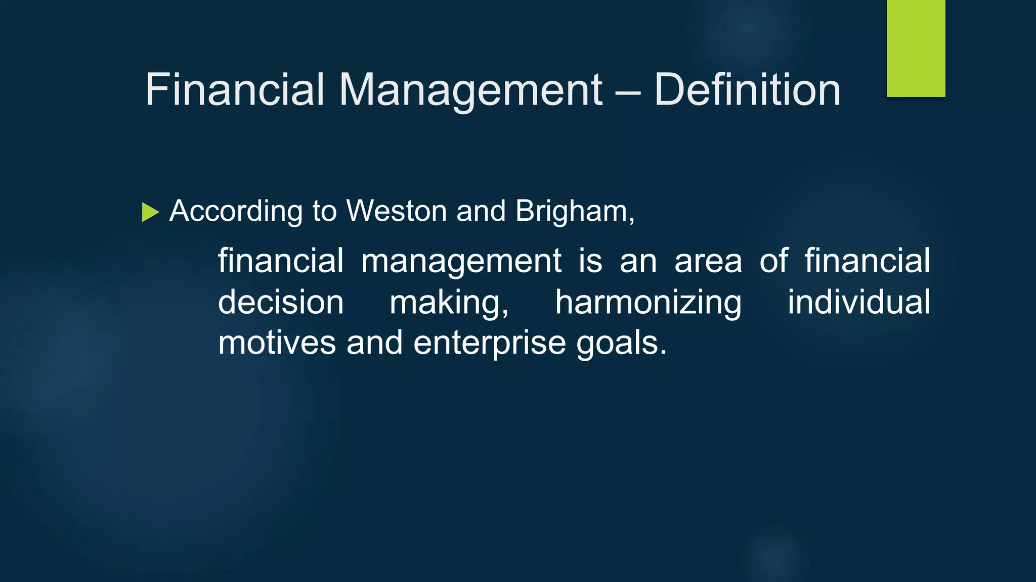 INTRODUCTION TO FINANCIAL MANAGEMENT | PPTX