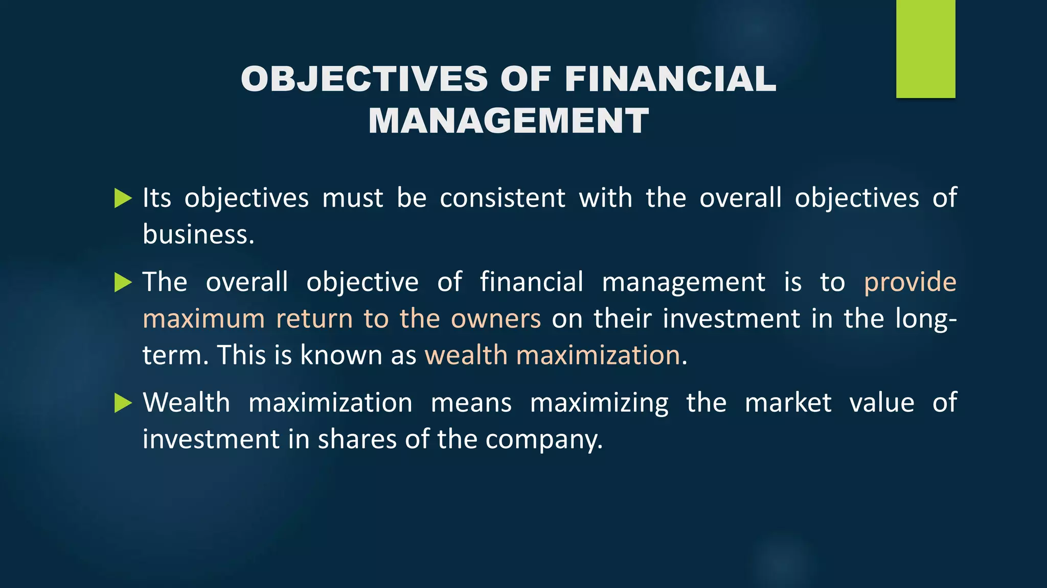 INTRODUCTION TO FINANCIAL MANAGEMENT | PPTX