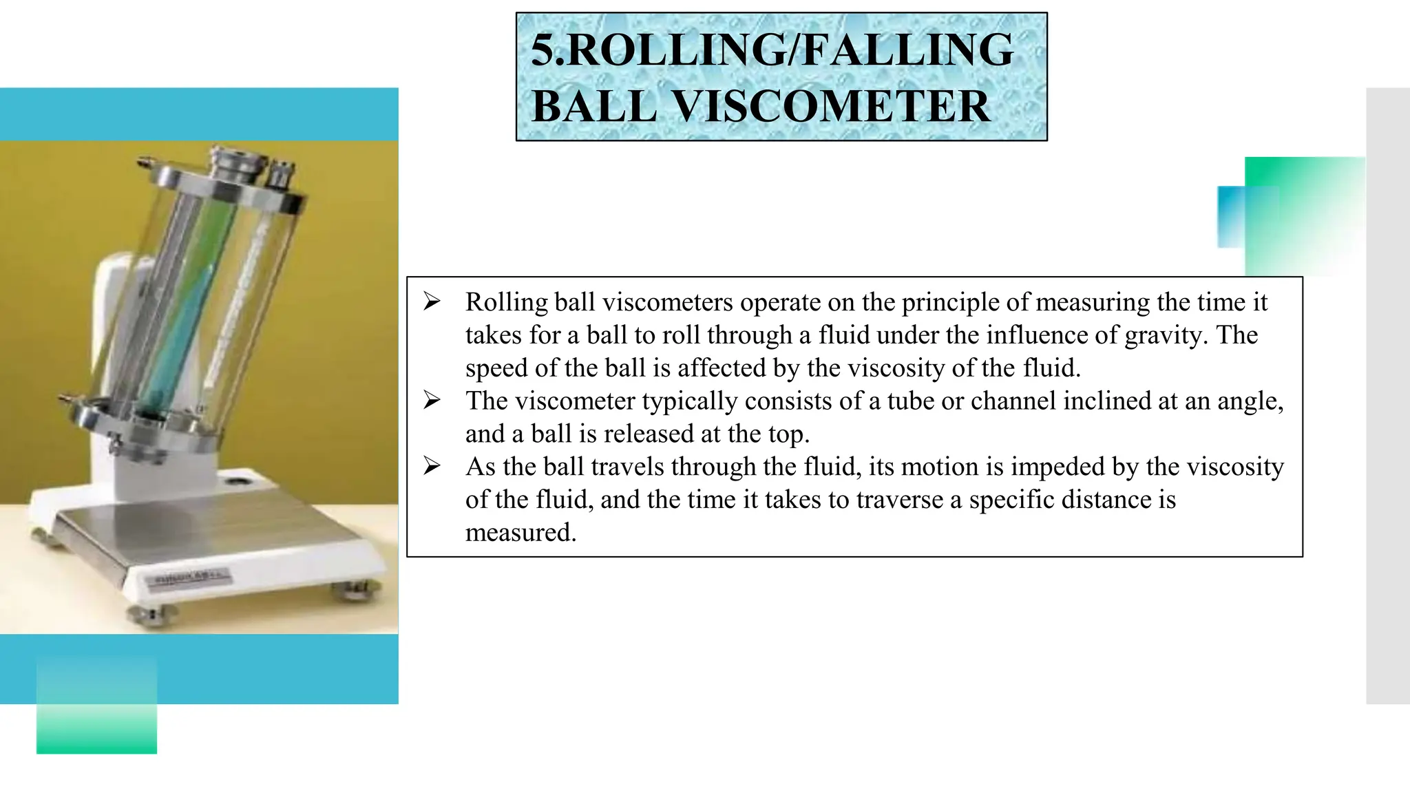 Modern viscometer its types and application | PPTX