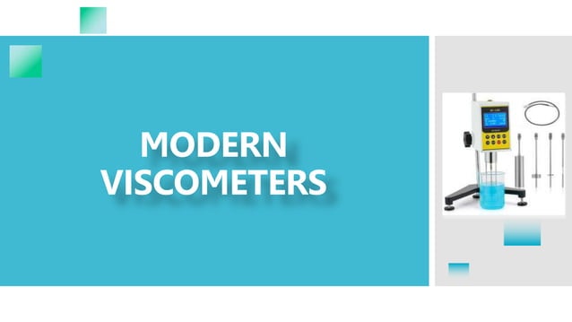 Modern viscometer its types and application | PPT