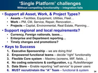 Maximo User Group Keynote - "Facilities" is Strategic! | PPT