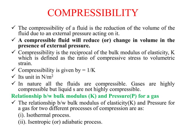FMM- UNIT I FLUID PROPERTIES AND FLOW CHARACTERISTICS | PPT