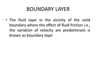 FMM-UNIT II FLOW THROUGH CIRCULAR CONDUITS | PPT