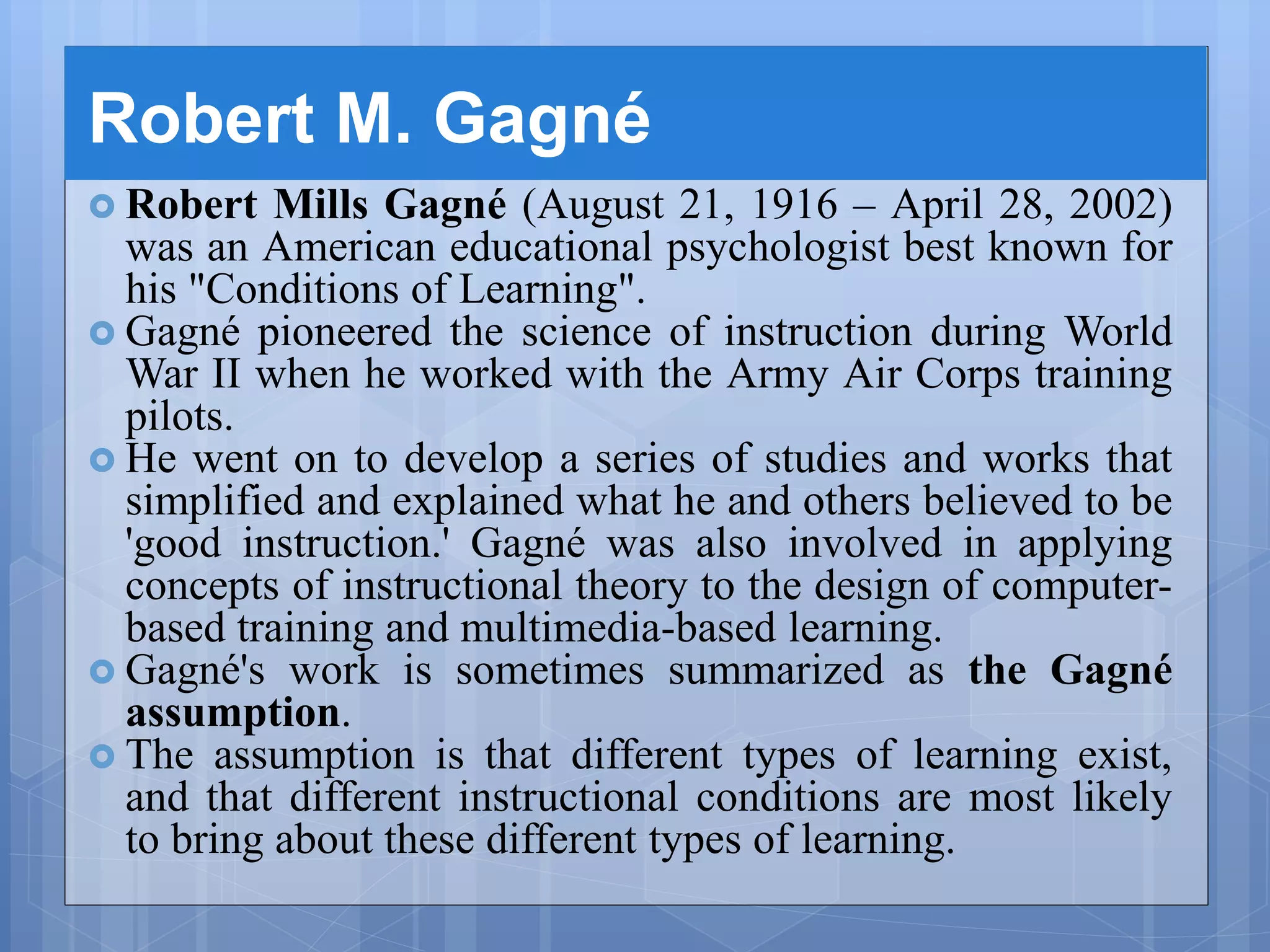 Gagne | PPT