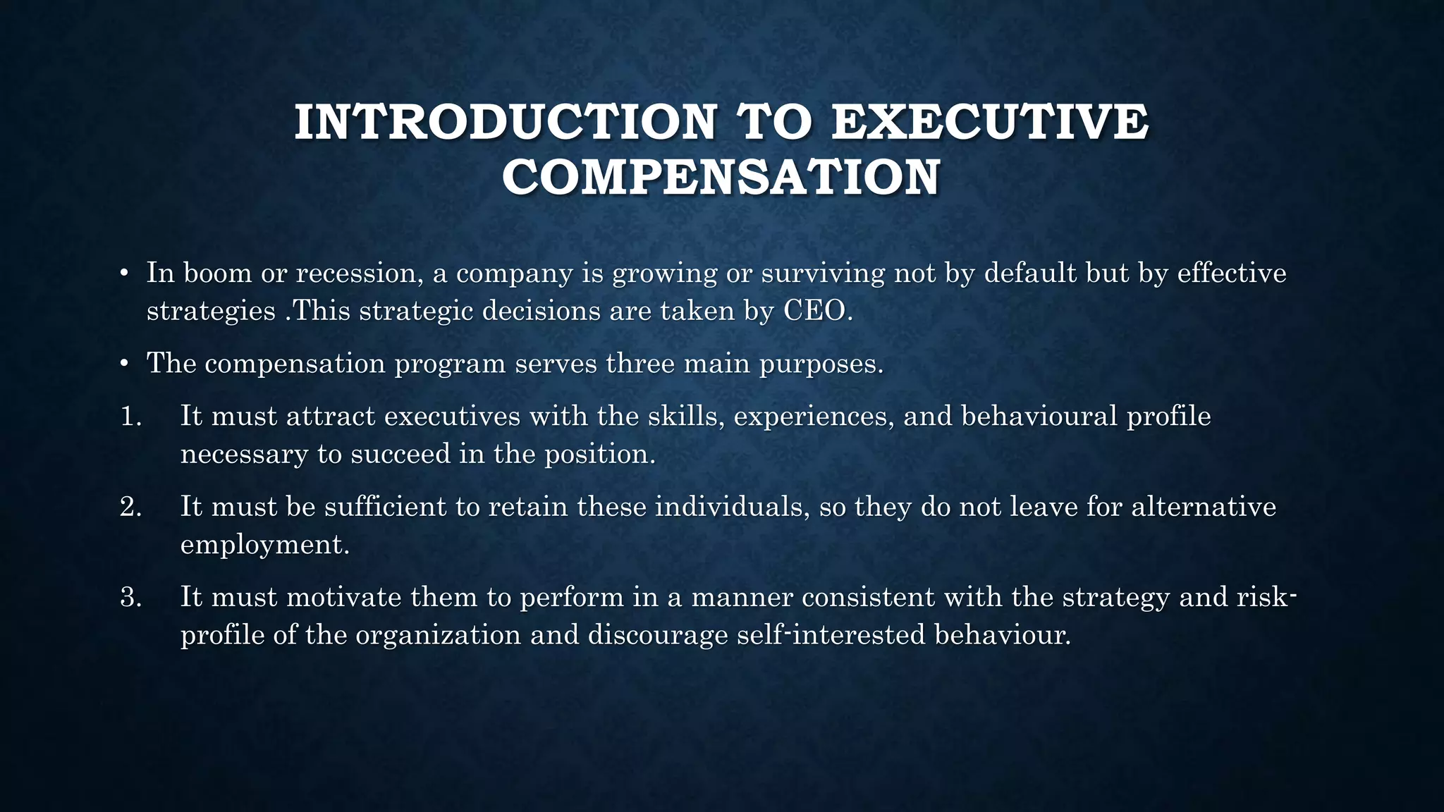 Executive Compensation | PPTX