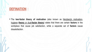 Two Factor Theory AND AMAZON | PPTX