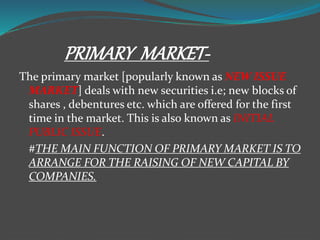 NEW ISSUE MARKET (FMO) | PPT