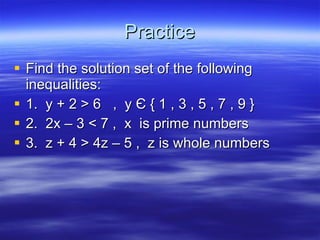 Linear Equation With One Variable | PPT