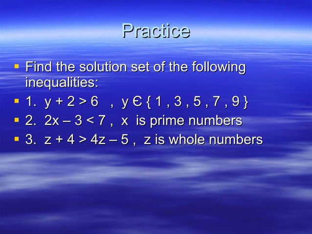 Linear Equation With One Variable | PPT