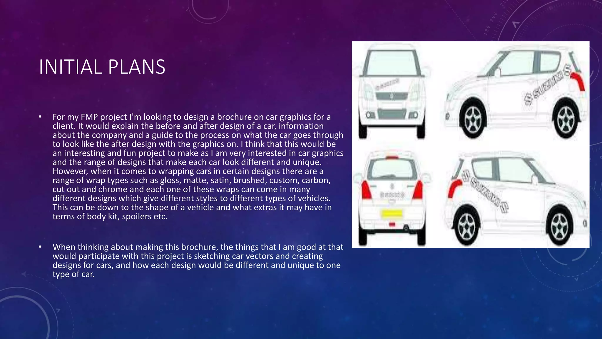 Fmp car graphics initial plans | PPTX
