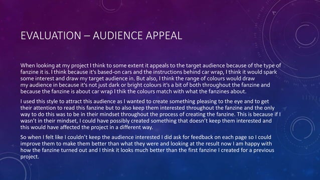 Fmp - evaluation | PPTX | Educational Assessment | Education