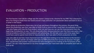 Fmp - evaluation | PPTX | Educational Assessment | Education