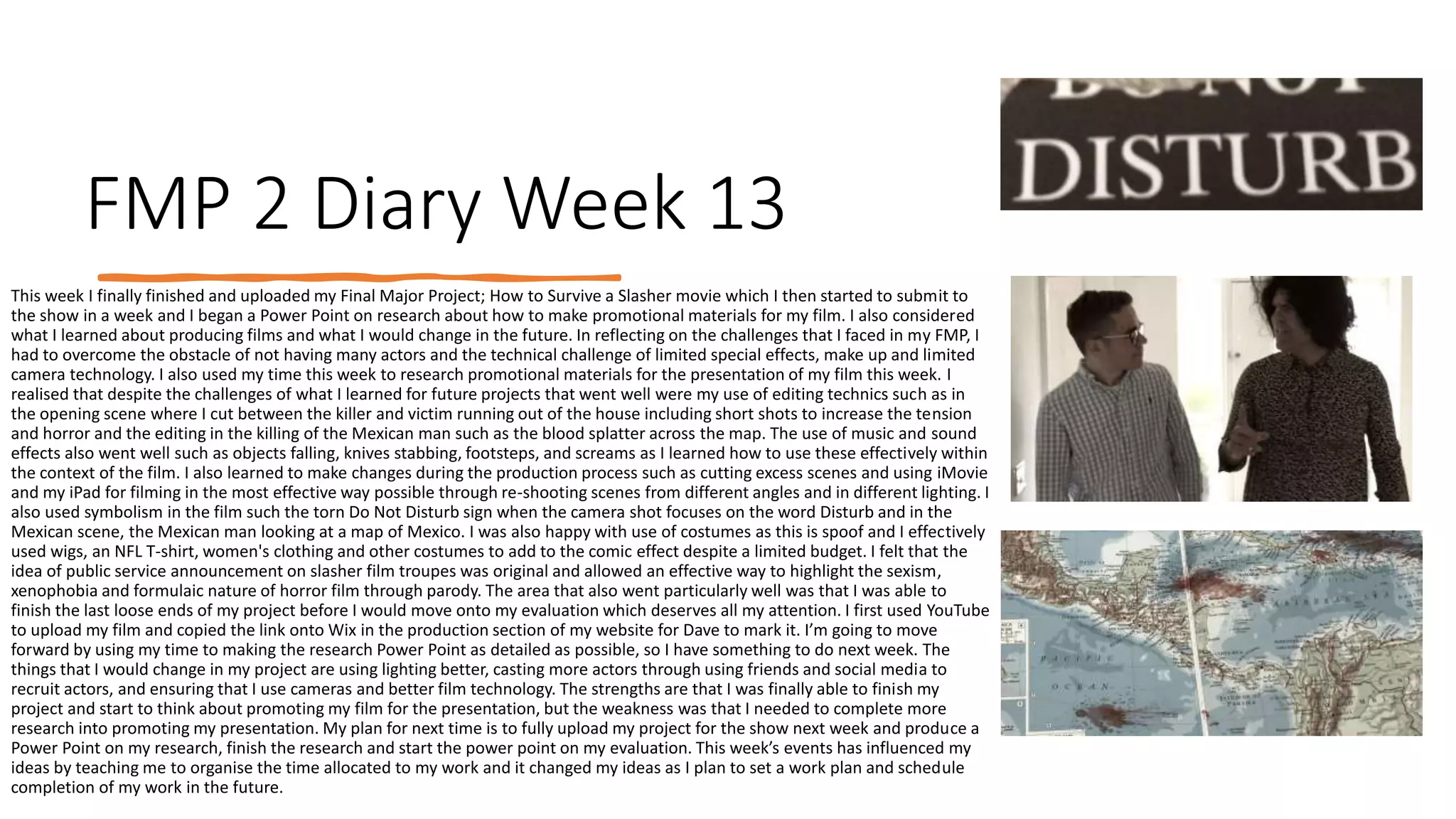 FMP 2 Diary Week 13.pptx | Free Download
