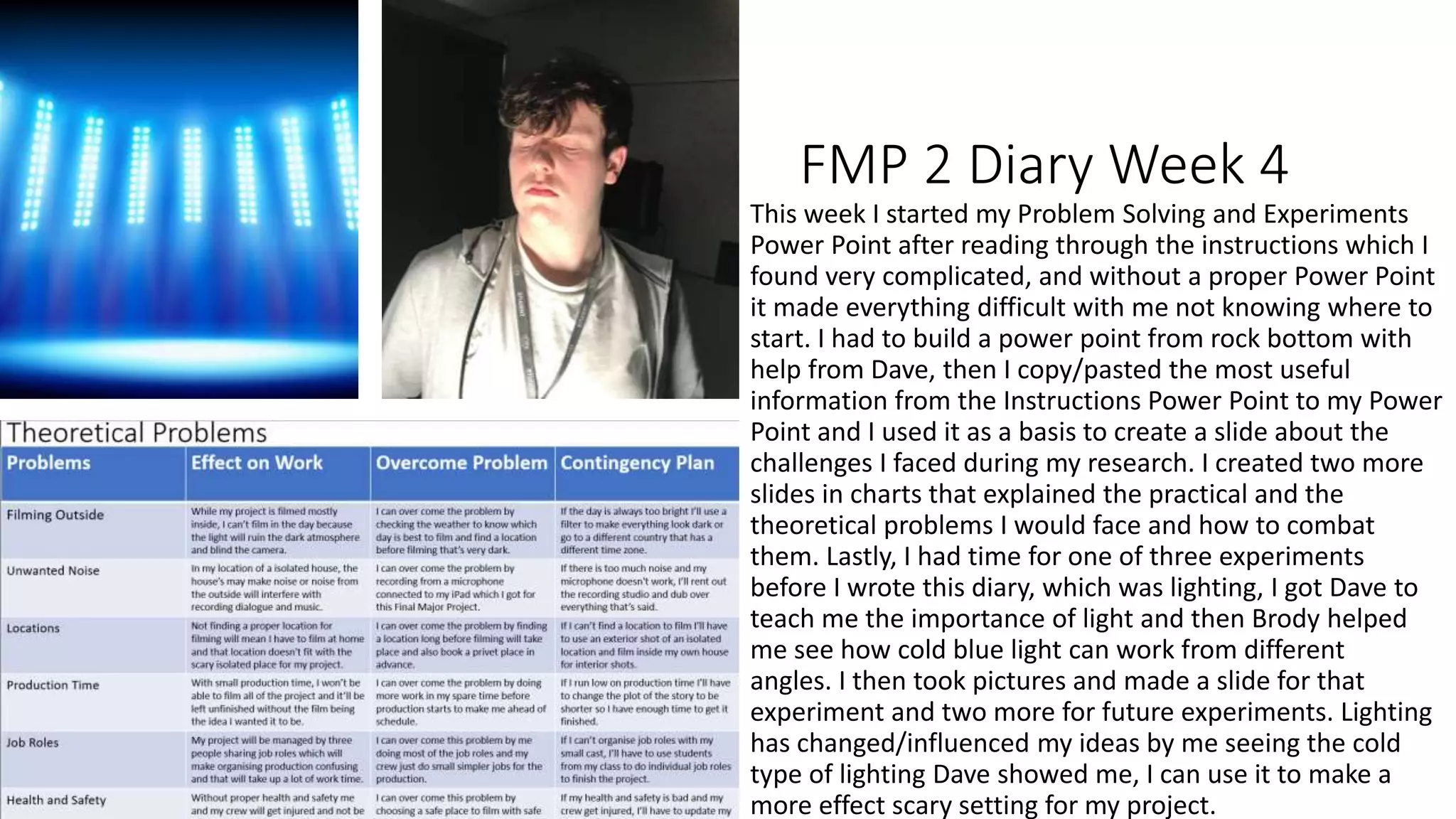FMP 2 Diary Week 4.pptx | Free Download