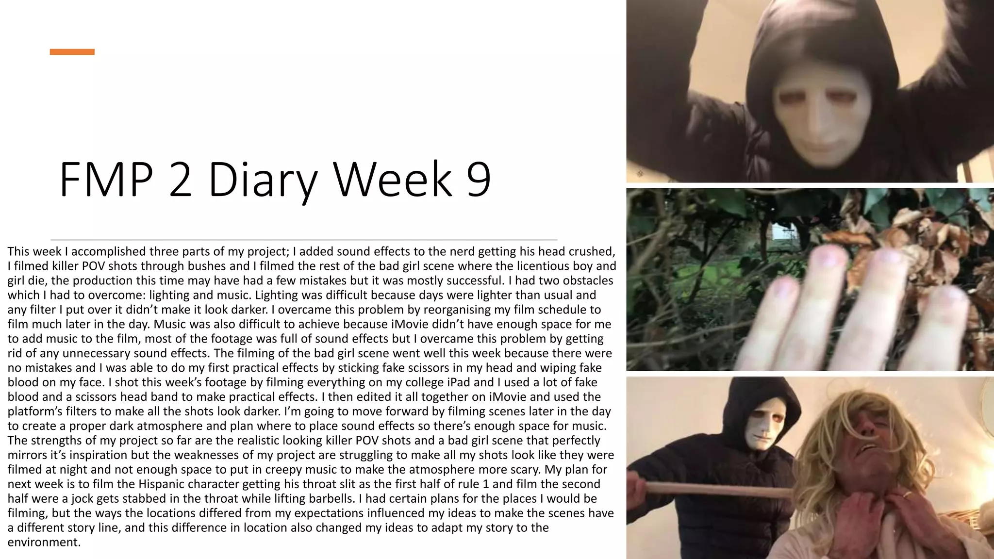 FMP 2 Diary Week 9.pptx