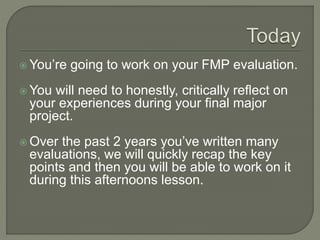 Fmp eval | PPTX