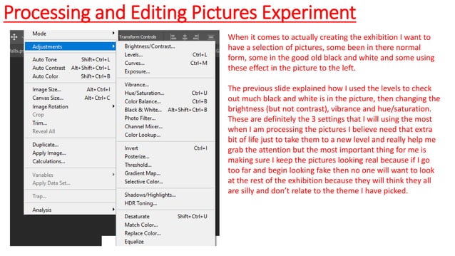 FMP Experiments (Updated).pptx | Photography | Arts and Crafts