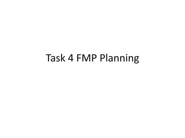 Fmp planning | PPT