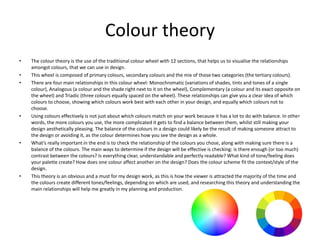 Fmp pp 1 graphic design theory | PPT