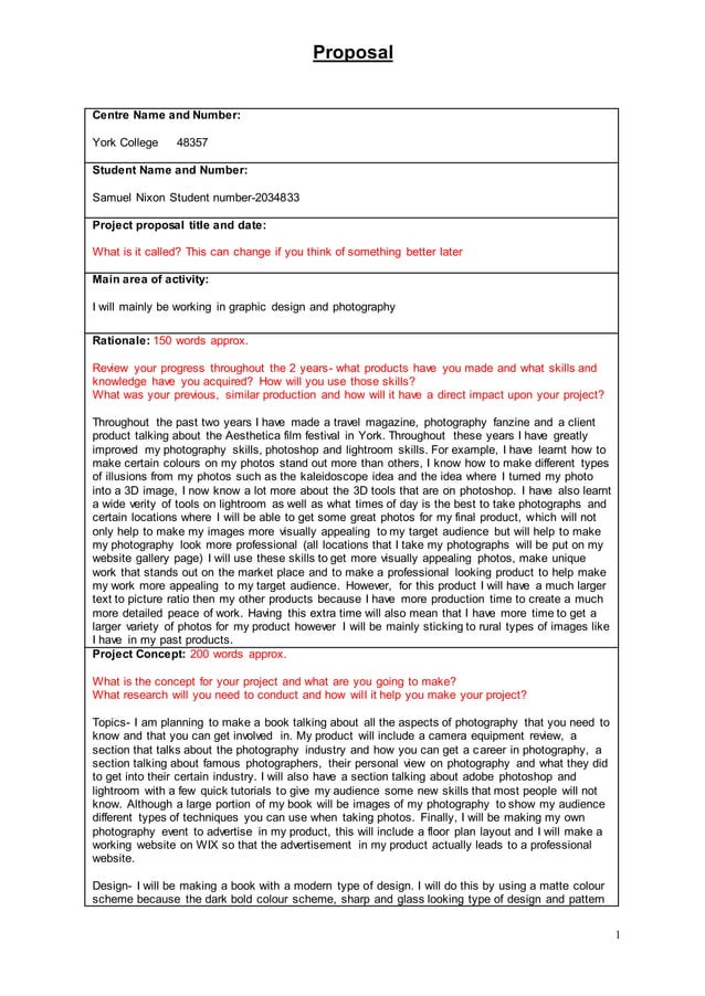 Fmp proposal(1) | PDF