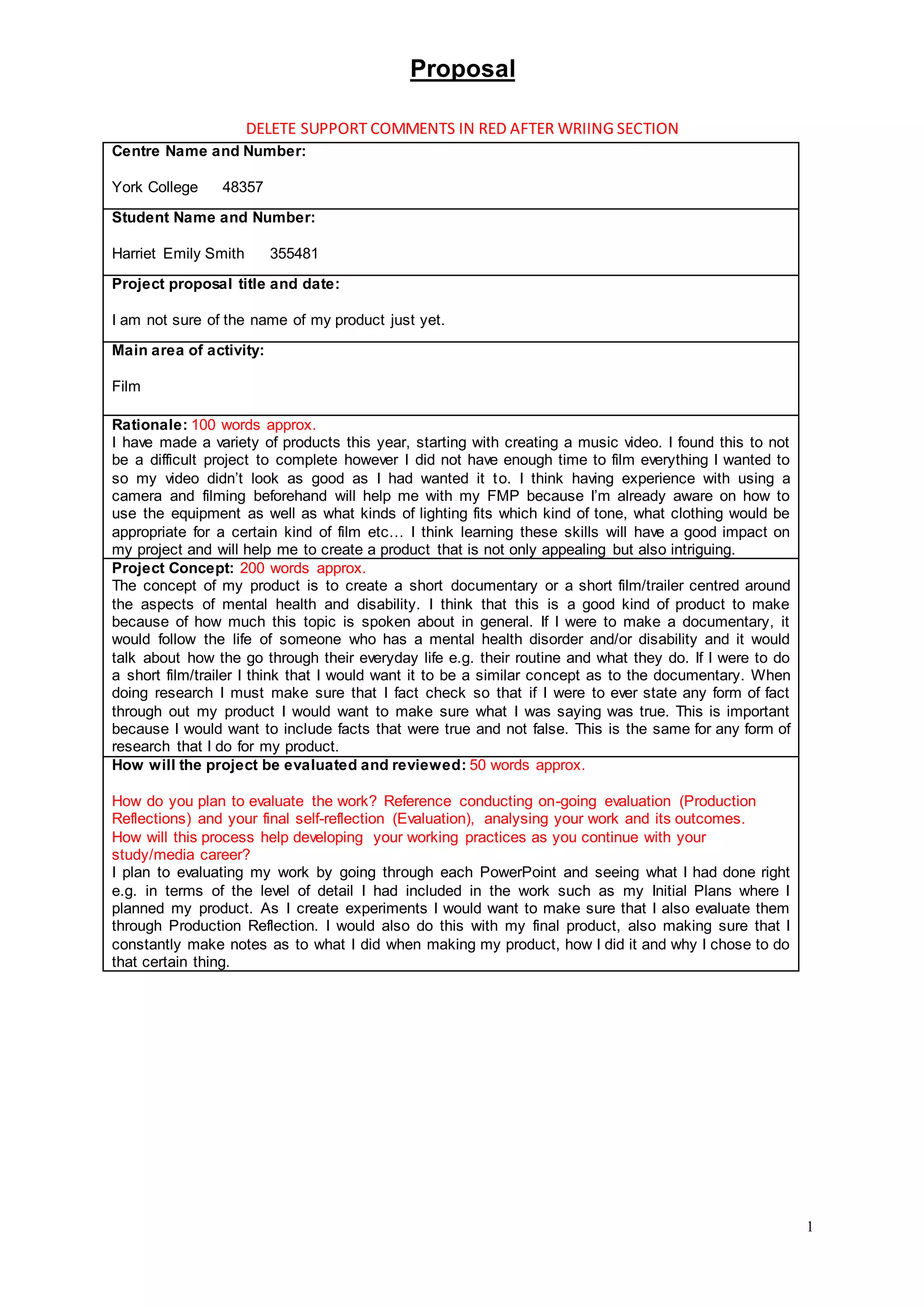 Fmp proposal (1) | PDF