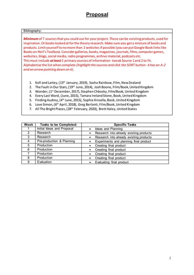 Fmp proposal (1) | PDF