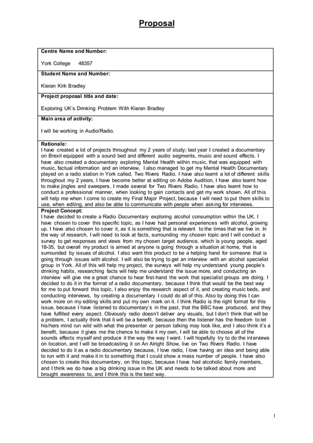 FMP Proposal 2019 | DOCX