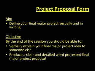 Fmp proposal form_new | PPTX