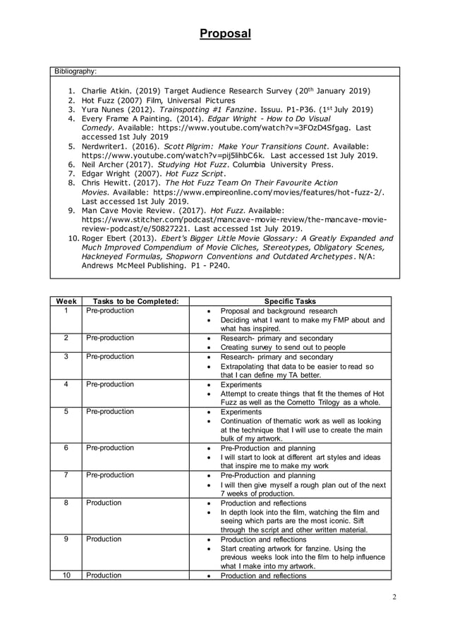 Fmp proposal v7 | PDF